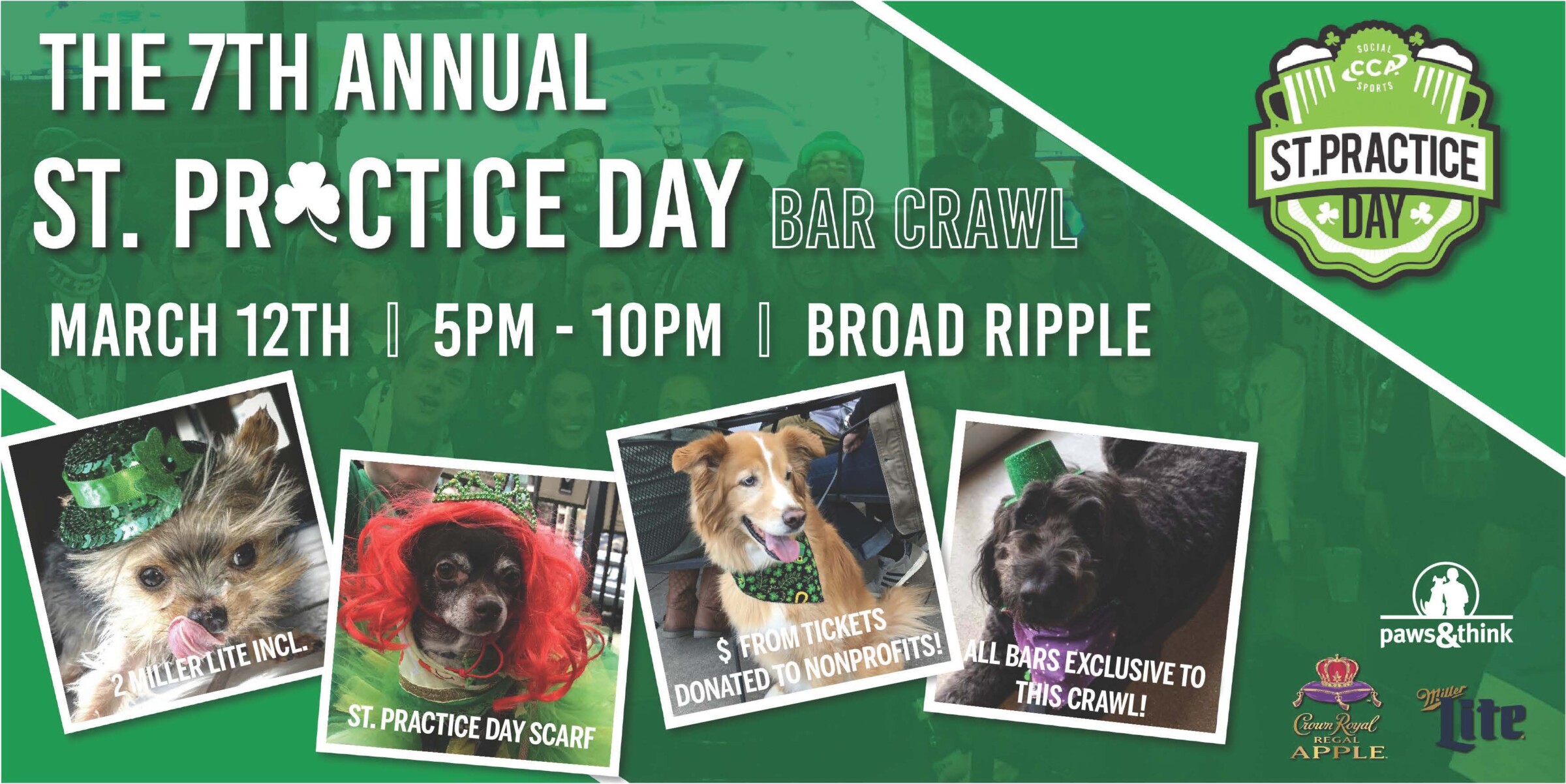 St. Practice Day Pub Crawl - Paws & Think